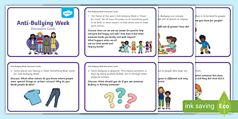 Anti-Bullying Alliance: Scenario Thinking Cards