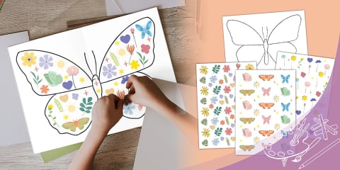 Spring Flowers Collage Activity Pack
