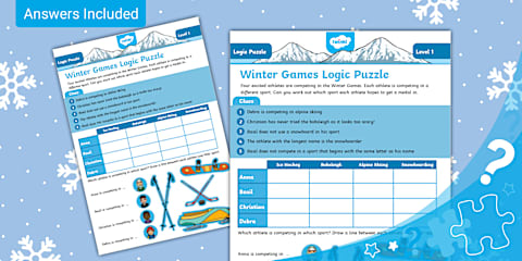 Maths Winter Logic Puzzle