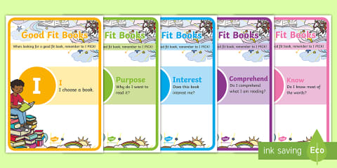 I PICK Good Fit Books Display Poster