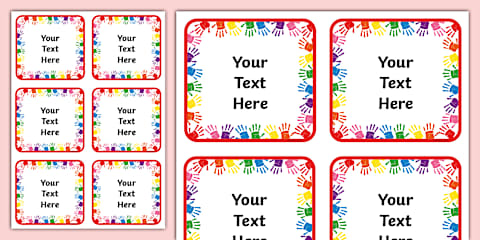 Summer Vibes Themed Editable Drawer Labels