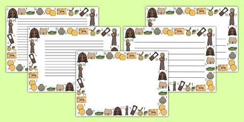 Anglo Saxon Themed Border Pieces - saxons, history, display