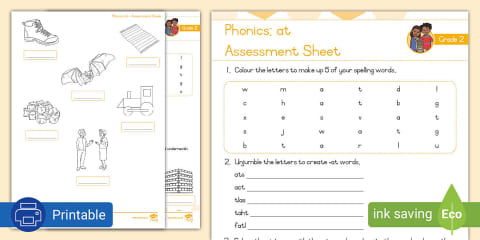 Grade 2 Phonics: it: Assessment Sheet - Revision