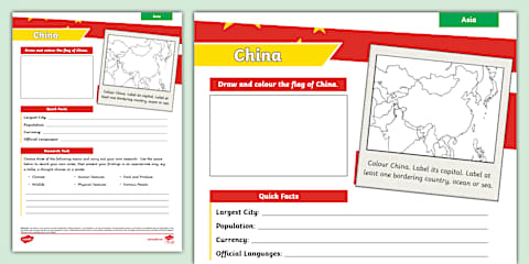 China Fact File Template