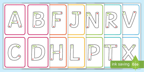 Large A-Z Tracing Letters Printable