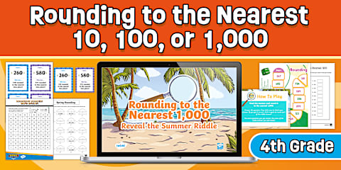 Rounding to the Nearest 10 100 1000 Place Value Activity