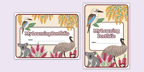Learning Portfolio Cover Page Template | Editable