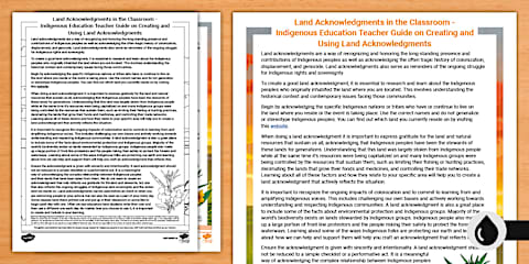 Indigenous Land Acknowledgment Research Template