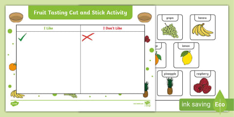 All About Me 'I like' and 'I don't like' Sorting Activity