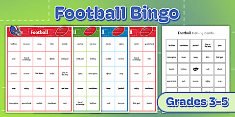 Football Game Day Word Search for ELL & Special Education