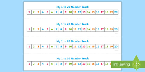 Editable Number Track 0-20