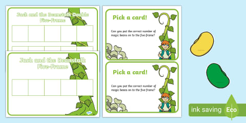 Jack and the Beanstalk Ten-Frame Counting Activity Pack