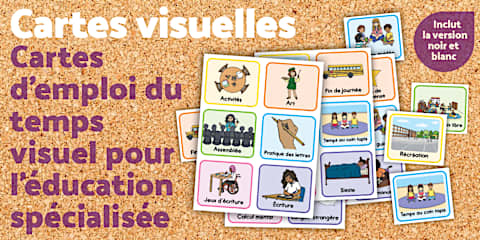 Editable Daily Schedule Word Cards for ELL