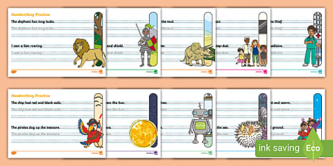 Grade R English -Writing - Worksheet: Short Sentence - Tracing (CAPS ...
