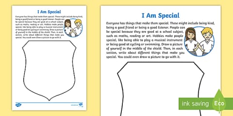 Student Shield Activity Shield of Strength Activity Template