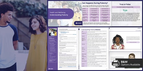 Puberty How Our Bodies Change Diagrams PowerPoint