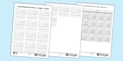 Long Multiplication Practice: 3 Digits x 2 Digits