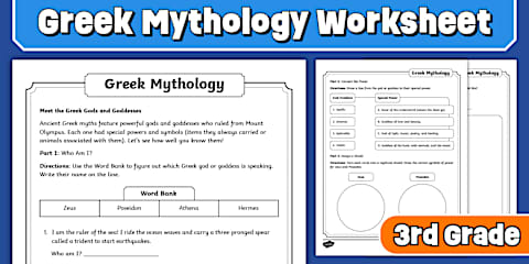 Greek Gods and Goddesses Mythology Banner