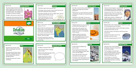 KS2 India Fact File