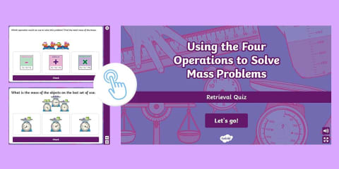 Four Operations with Mass | KS1 Maths Concept Video