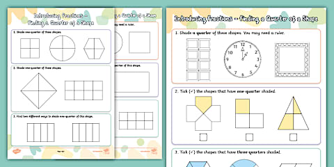 What is a Quarter? Finding Quarter of a Shape PowerPoint