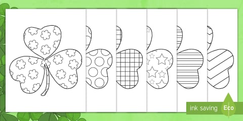 St. Patrick's Day Mindfulness Coloring Sheets