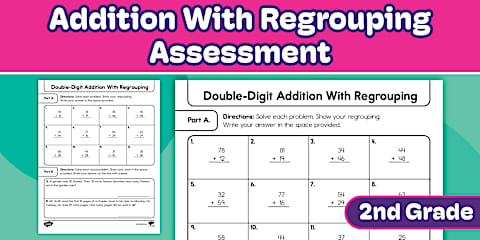 Second Grade Two-Digit Addition Using the Standard Algorithm With and ...