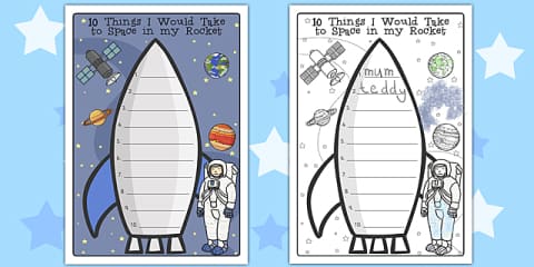 Space Rocket Handwriting Lines (Australia)