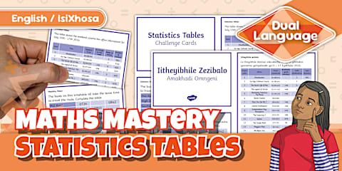 Grade 4 Maths Term 4 - Year 5 Statistics Tables Maths Mastery Challenge ...