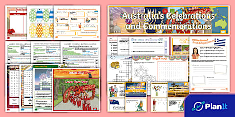 Year 3 HASS History Australia's Celebrations and Commemorations Unit Pack 1