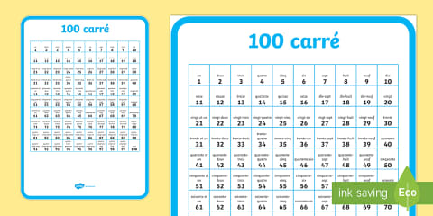 Printable French Numbers 1-100 Worksheet | Twinkl