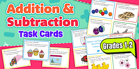 Second Grade Two-Step Addition and Subtraction Math Story Problems ...