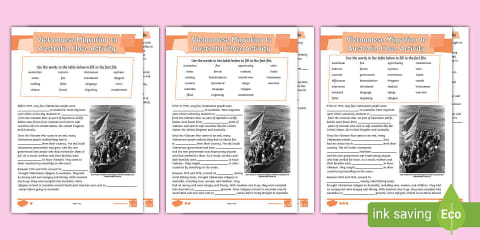 Push and Pull Factors for Australian Migration Poster