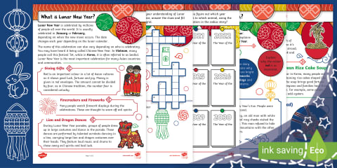 KS1 Chinese New Year Fact File