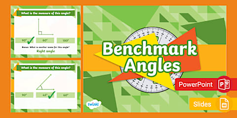Fourth Grade Benchmark Angles PowerPoint & Google Slides Quiz