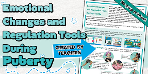 Older Learners: Puberty Vocabulary Glossary