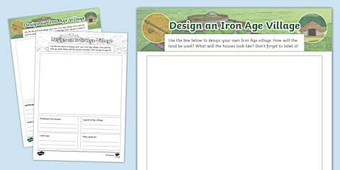 Finish the Iron Age Comic Strip Worksheet