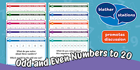 Odd and Even Numbers Movement Sequence Challenge Cards