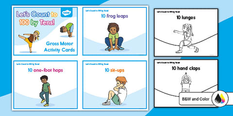 Roll and Move Gross Motor Dice Activity for K-2nd Grade