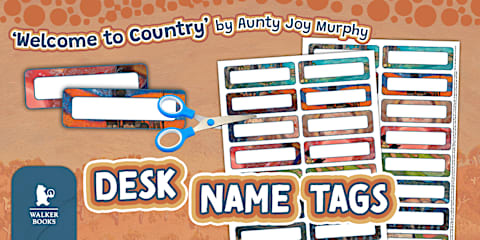 Indigenous Artwork Editable Name Tags