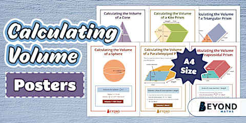 Surface Area and Volume Formulae Posters