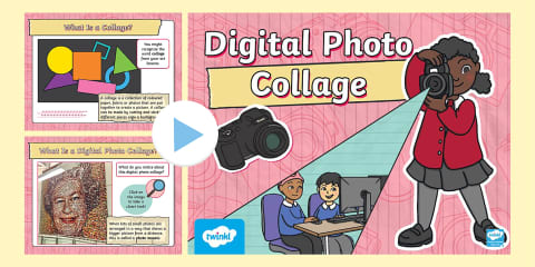 Transition Activity: KS2 Digital Collage Portrait Activity PowerPoint