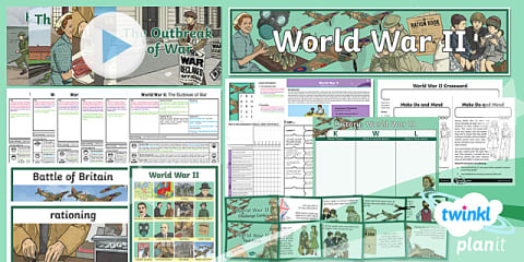 World War II Map Coloring Worksheet