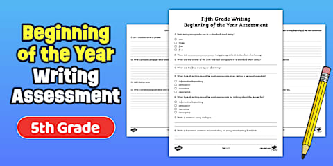 Fifth Grade Beginning of the Year ELA Spelling Assessment