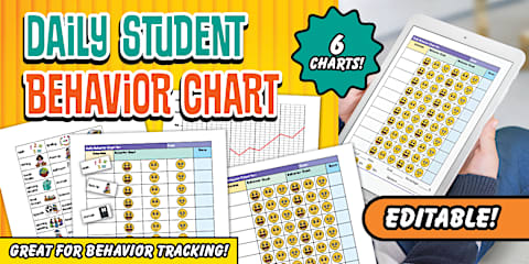 Behavior Self-Assessment Chart for Special Education