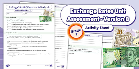 Understanding Exchange Rates Activity Sheet