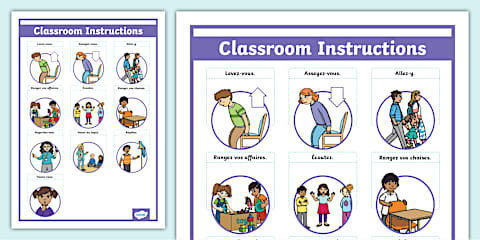 French Classroom Commands PowerPoint
