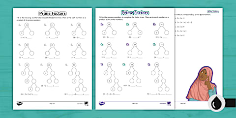 Prime Factors Homework Worksheet | Maths | Beyond