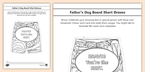 Father's Day Burger Stack Activity