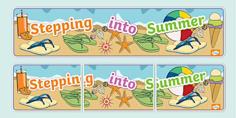 Summer Party Display Banner